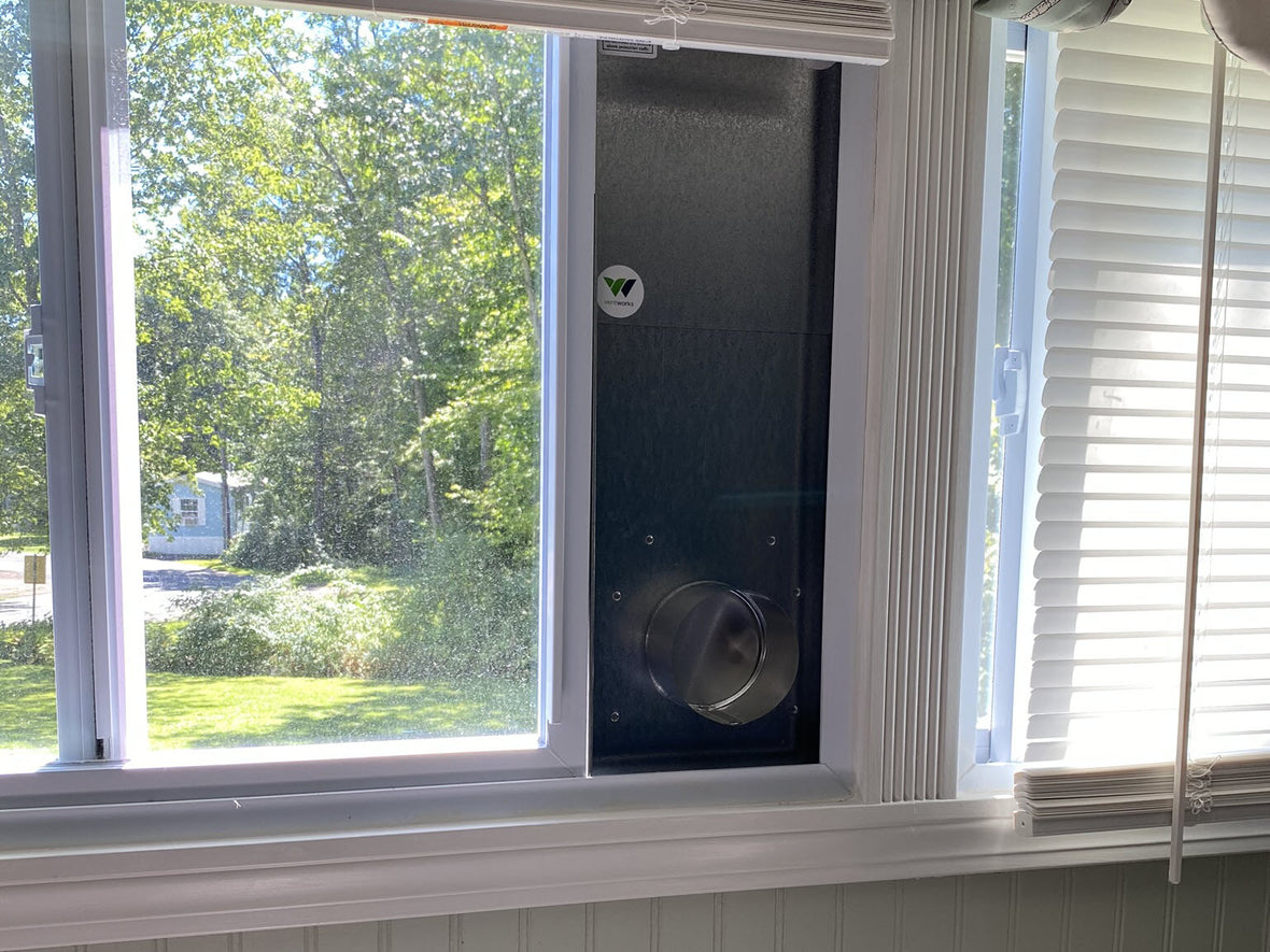 Vertical Window Dryer Vent | Dryer Exhaust Vent | Vent Works®